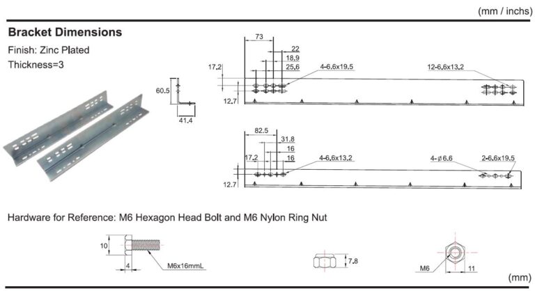 Container Slide Non-Locking C/W Multi-Mount Bracket - Pair Pricing ...