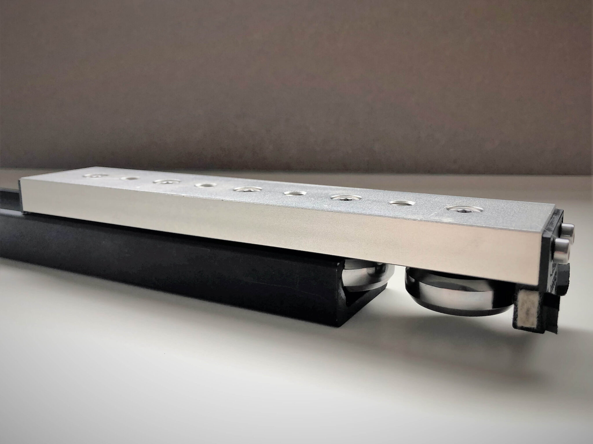 TV-28 Compact Linear Hardened Steel. Black Zinc: Rail Only - GSF Promounts