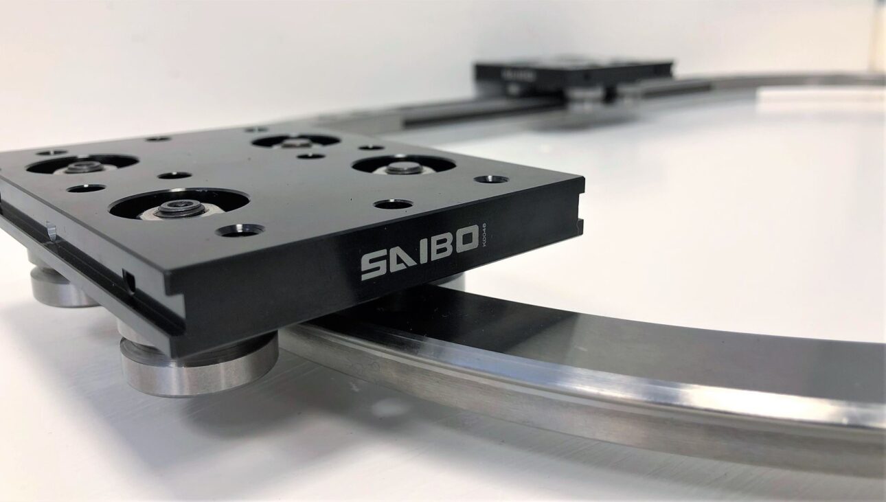 4080.CR25 Full 360° Steel Ring V Rail. 1,200-3,000N radial load/slide ...
